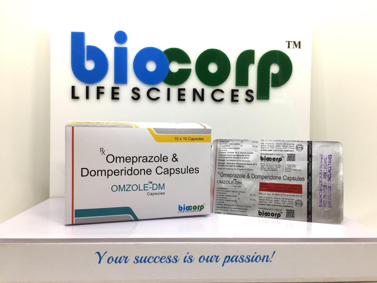 Omeprazole & Domperidone Capsules - OMZOLE-DM